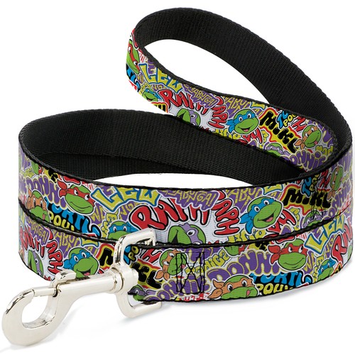 Dog Leash Teenage Mutant Ninja Turtles Sticker Slaps Collage White ...