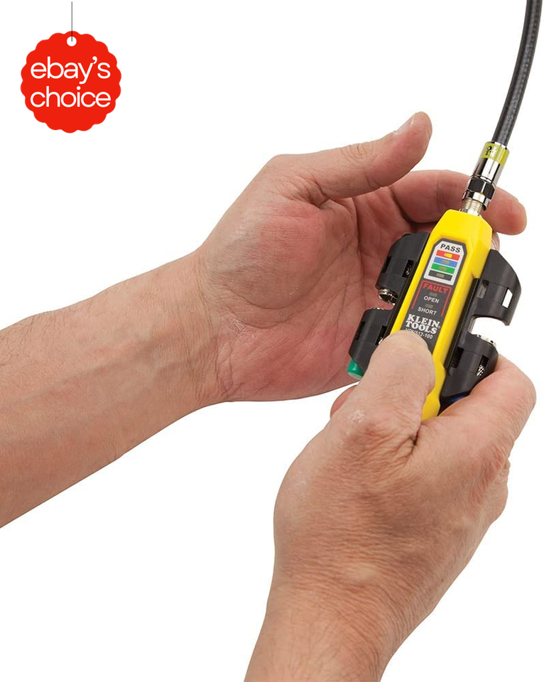 Coax Cable Tester with Remote Kit Maps Up to 4 Locations Portable Tool ...