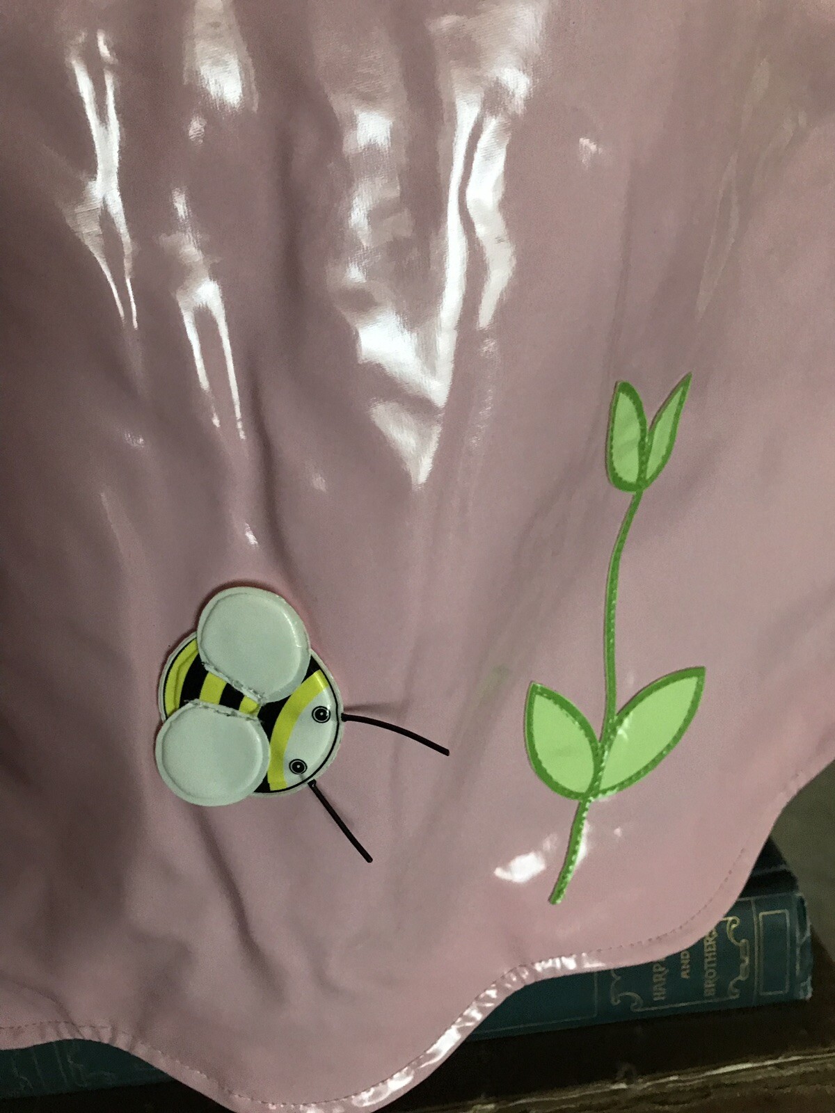 Girls Pink BUMBLE BEE Rain Coat Slicker Jacket 4/5 Kidorable Pastel ...