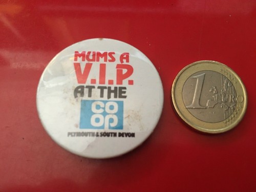 Vintage Co-Op COOP supermarket badge My Mum's a VIP collectables ...