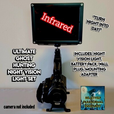 Ghost Hunting Ultimate Night Vision Set w/Battery Pack, Plug, & Mount ...