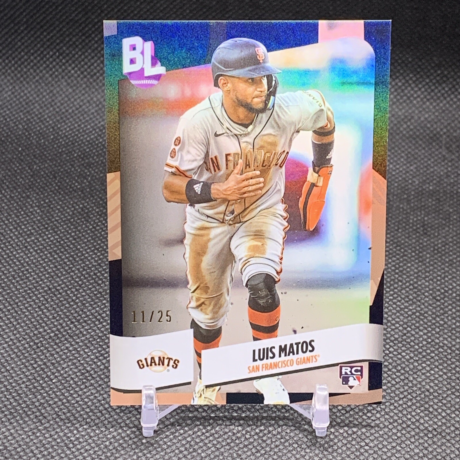 2024 Topps Big League Luis Matos RC San Francisco Giants #187 Black ...
