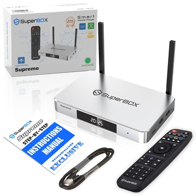 SuperBox Supreme 24 Apps Latest Version 6K Android 12 4GB RAM & 128GB ...