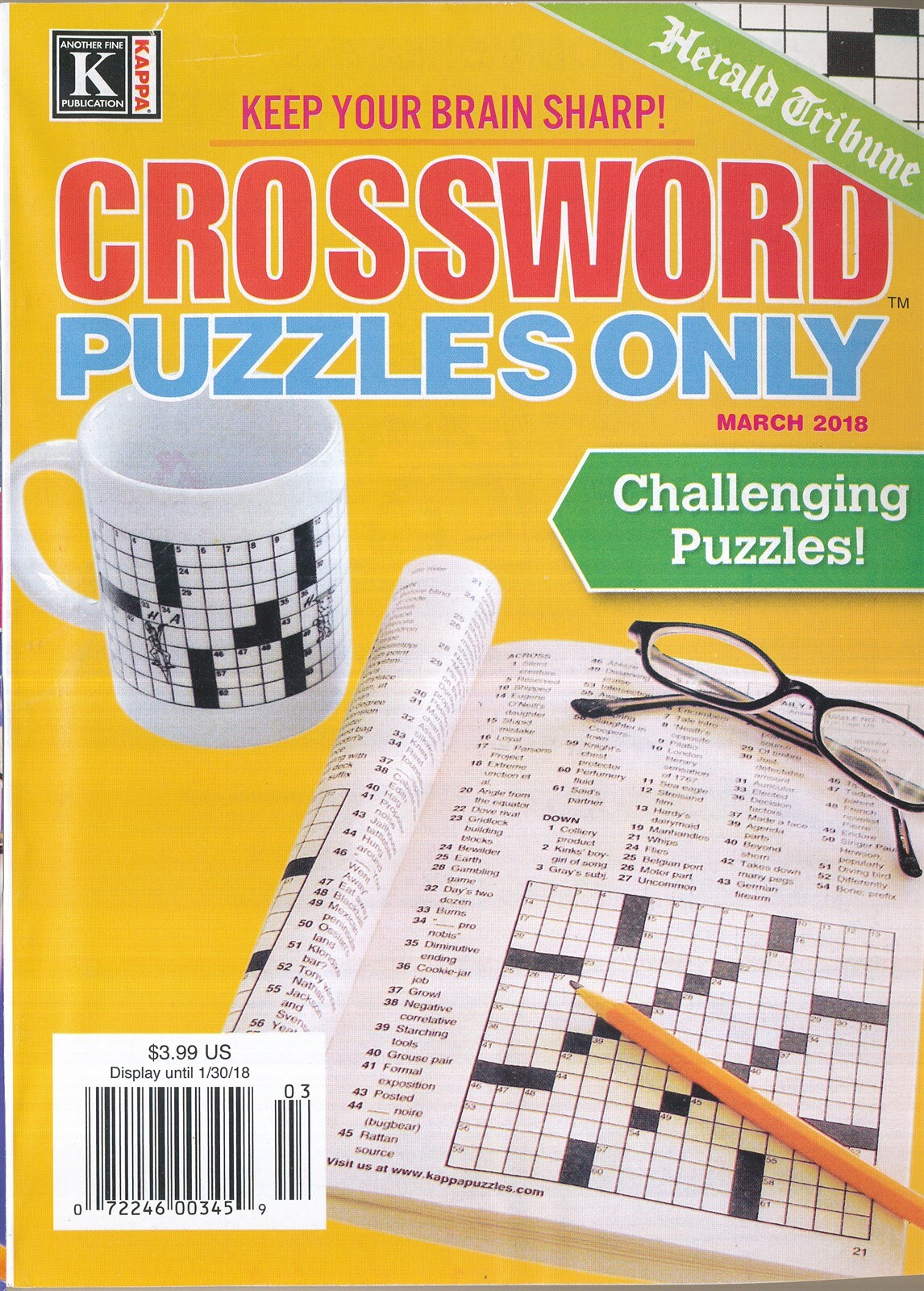 KAPPA CROSSWORD PUZZLES ONLY 2018 MARCH | eBay