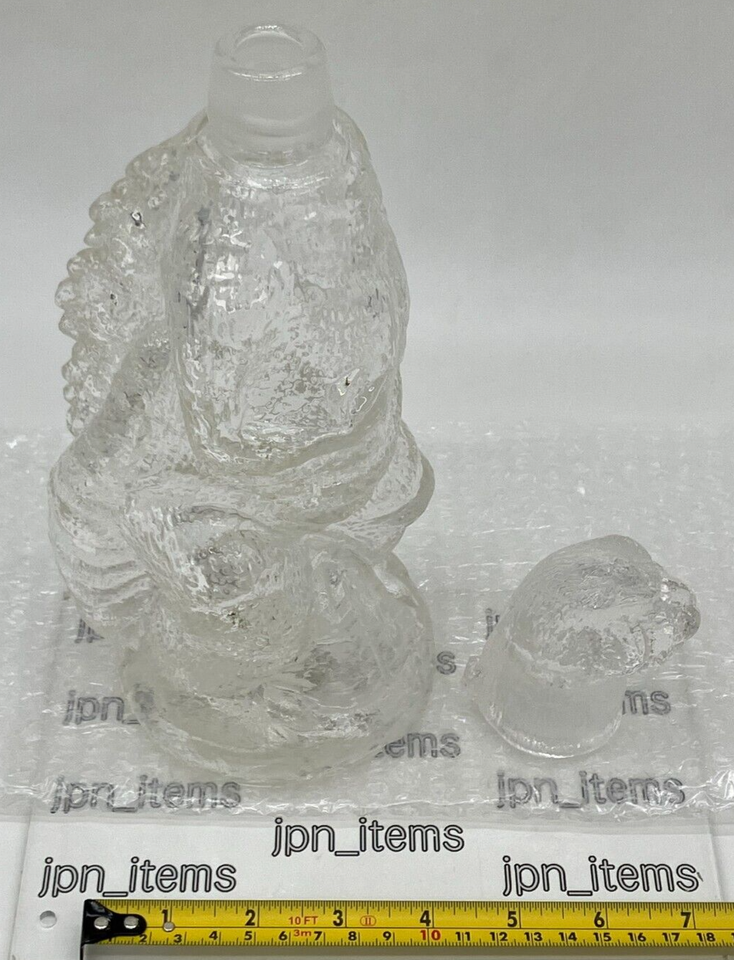 Godzilla Limited Decanter Vintage White Glass Bottle TOHO UNICON 1980s ...