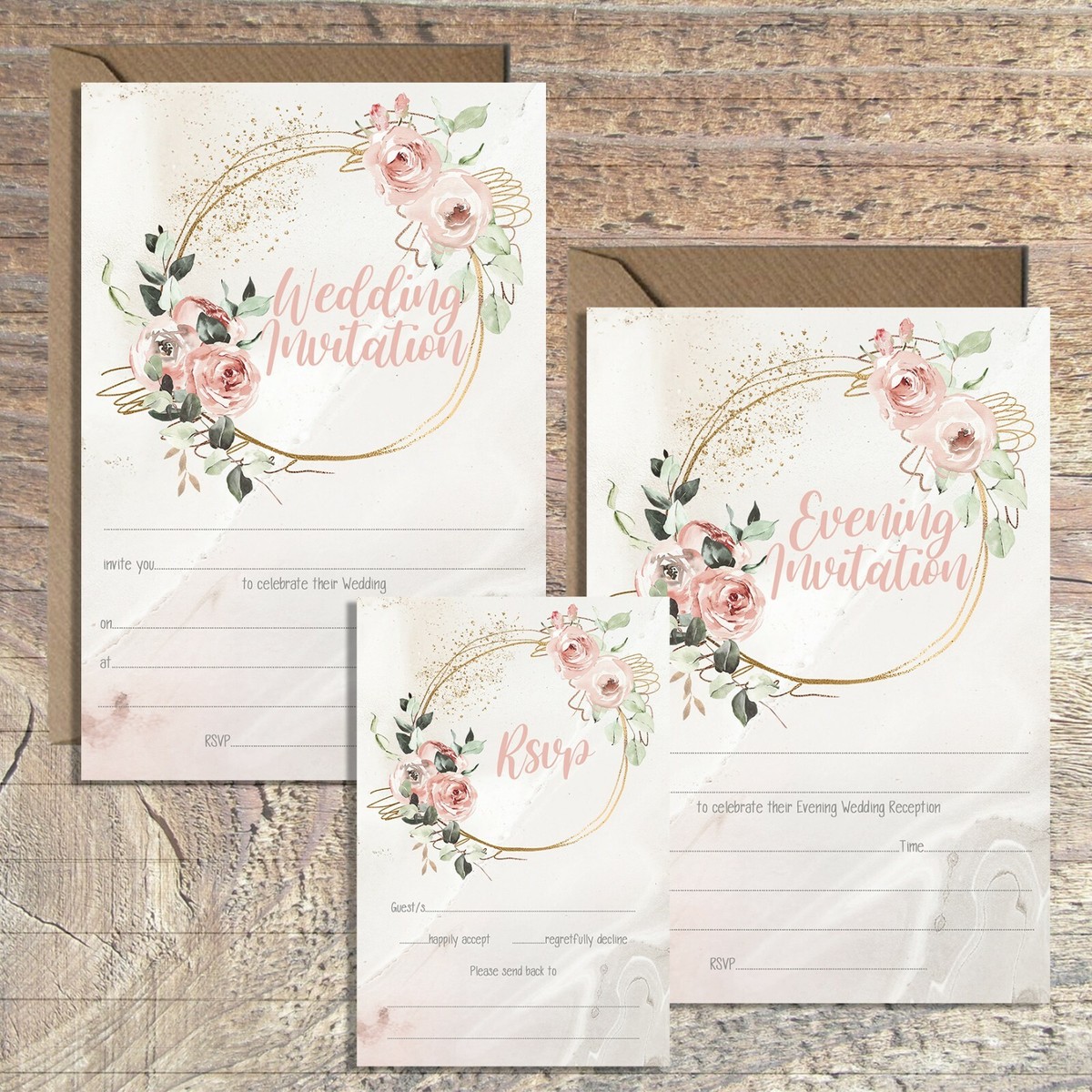 Weddding Invitations Blank