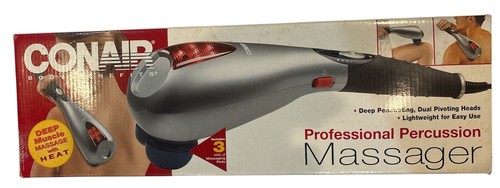 Conair Heated Percussion Massager Tested Preowned Deep Muscle Body ...
