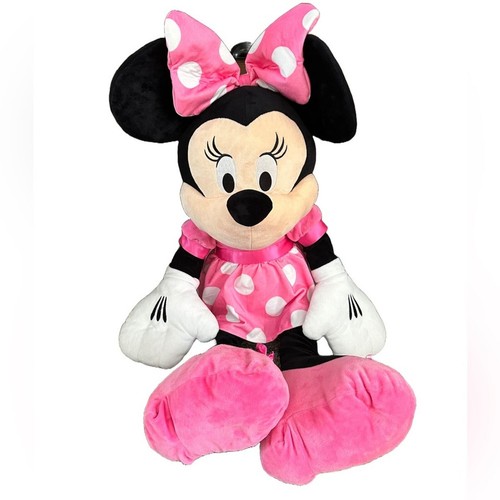 Minnie Mouse JUMBO 41” Disney Stuffed Plush Toy XL Preowned 2012 | eBay