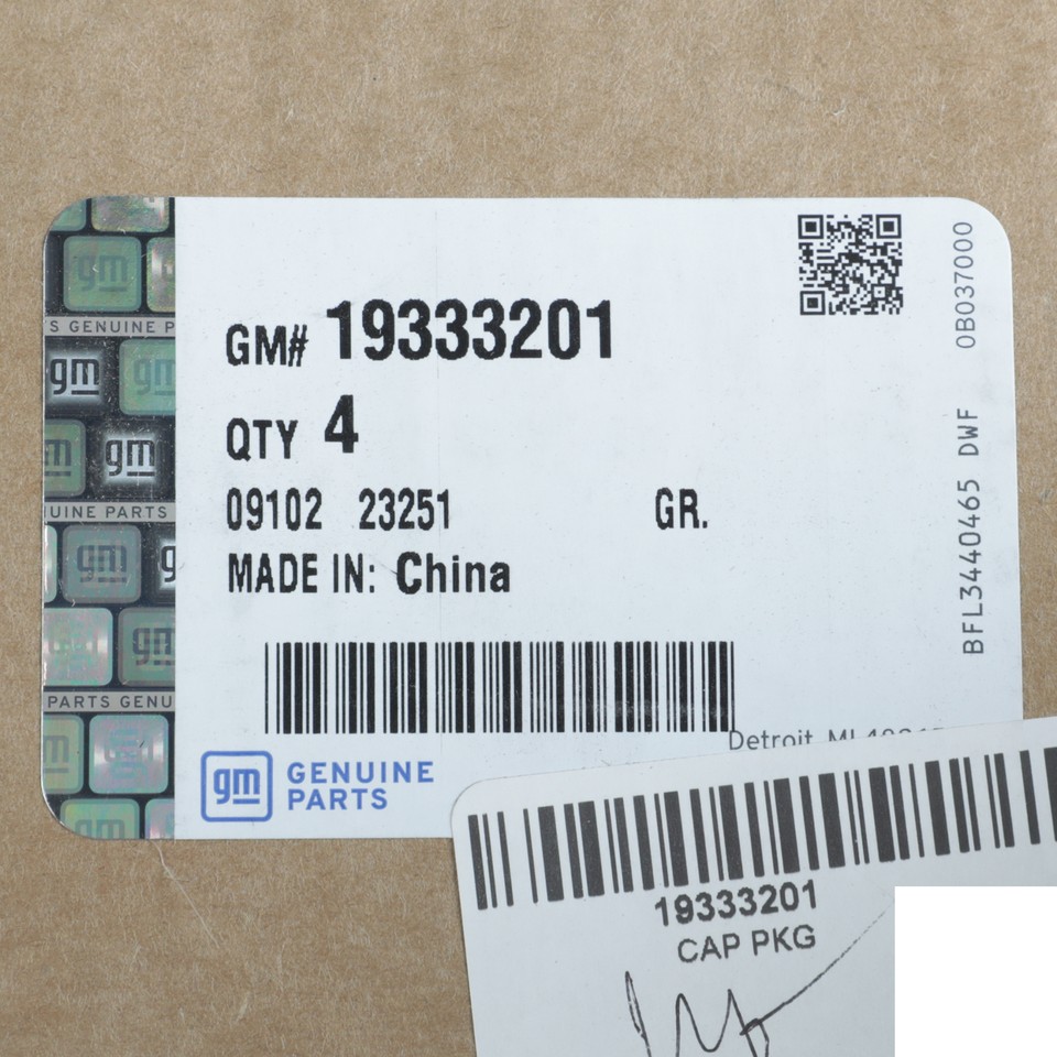 OEM NEW 2016-2021 Escalade Wheel Hub Center Cap Black Set of 4 19333201 ...