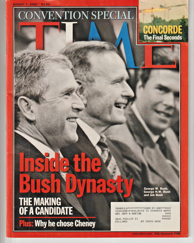 TIME Magazine August 7 2000 Concorde The Final Seconds Inside the Bush ...