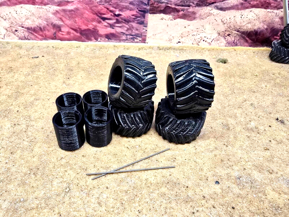 1/64 1400/30R46 Tractor Tires Farm Greenlight M2 DCP | eBay