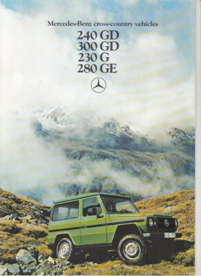 1979 MERCEDES BENZ Cross Country Vehicles 12p Brochure G-WAGEN 240 GD ...