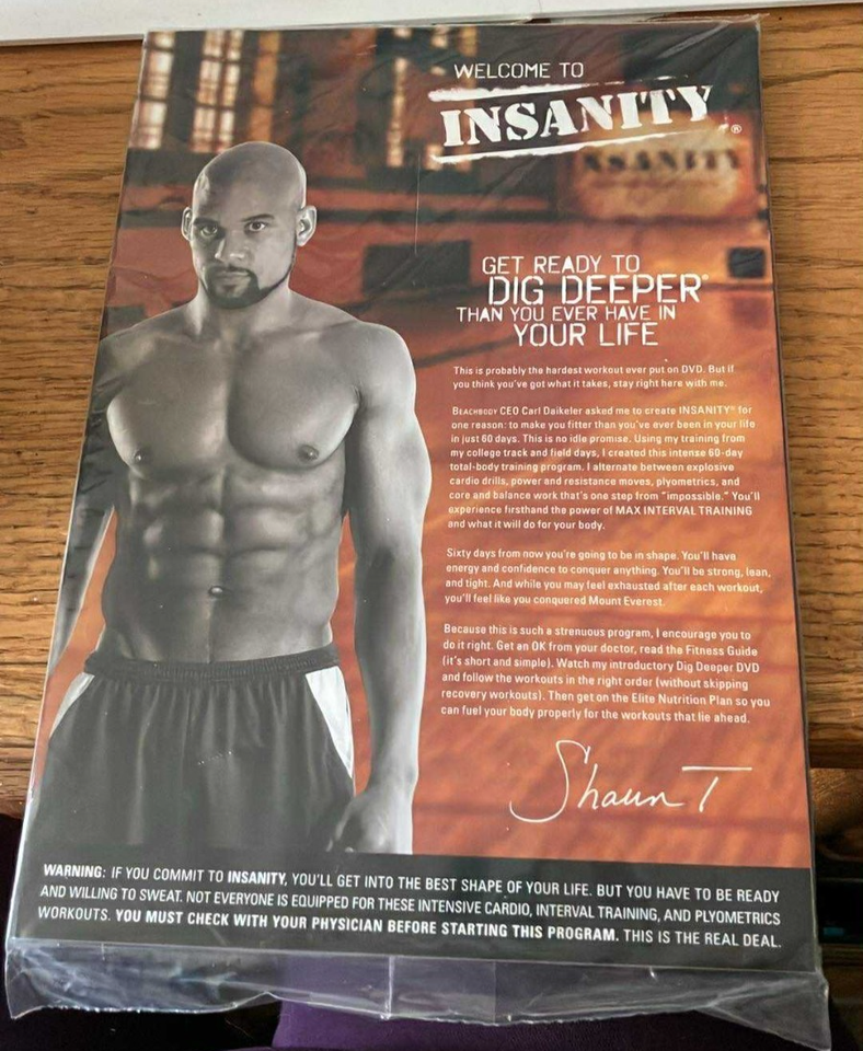 Insanity 60-Day Total Body Workout Program 13 Disc DVD Set Elite ...