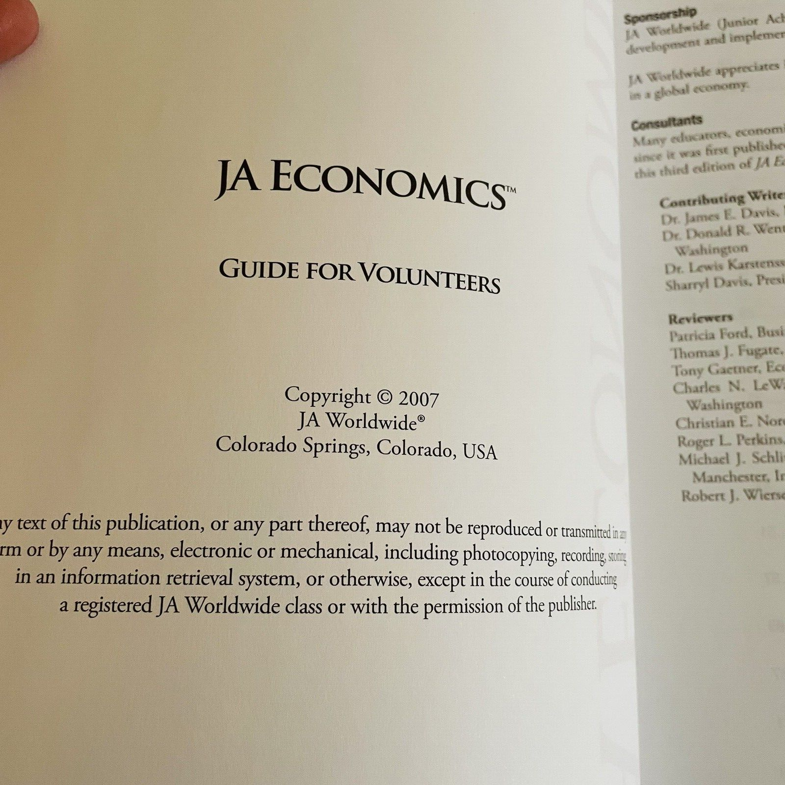 Junior Achievement Economics Student Study Guide Unused | eBay