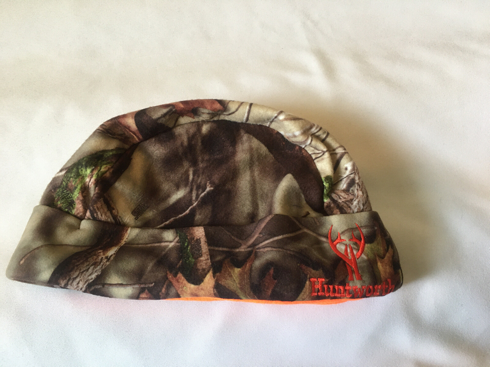 Huntworth Men's Reversible Beanie Hunting Hat Size Med Camo~Orange | eBay