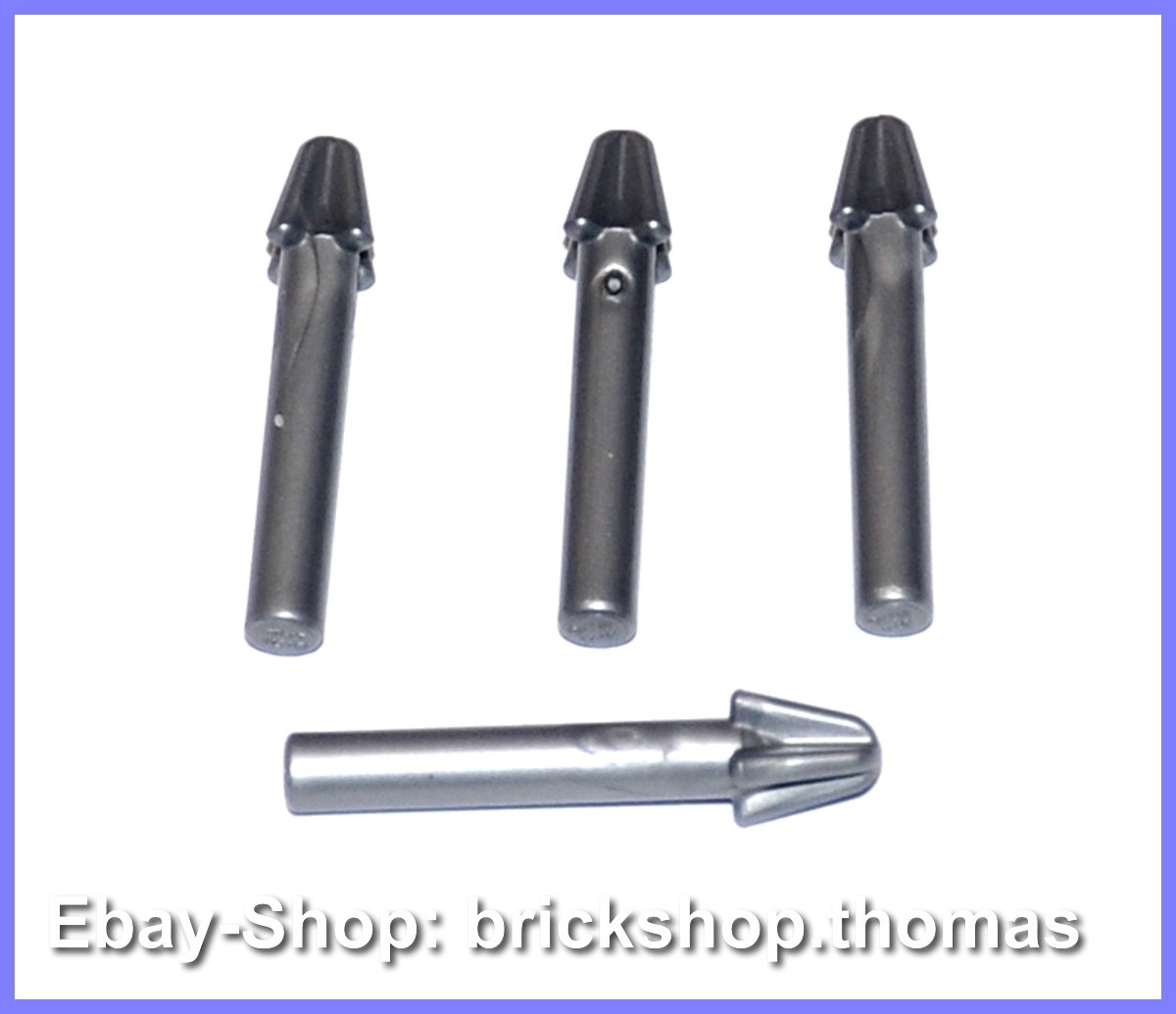 Lego 4 x Waffe Harpune silber - 18041 - Minifig Harpoon Flat Silver ...