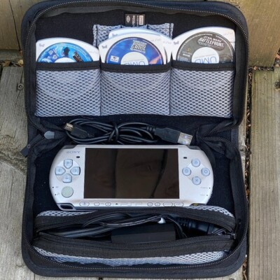 Sony Playstation Portable Bundle With 4 Games, Carrying Case ...