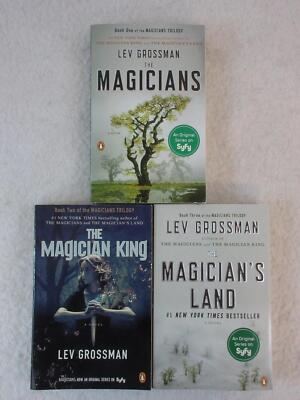 Lev Grossman THE MAGICIANS TRILOGY 2009 Penguin Books Trade Softcovers ...