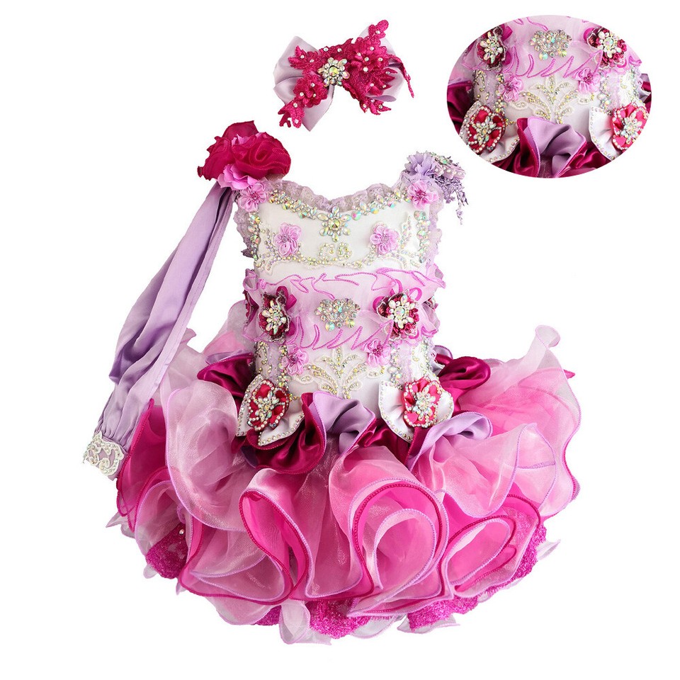 Jenniferwu Pageant Dress Handmade Beaded Dresses Toddler Girl Princess ...