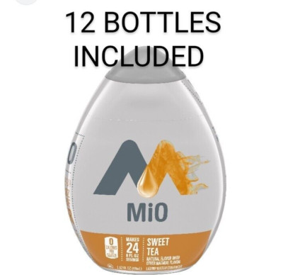 12 MIO Liquid Water Enhancer Sweet Tea Flavor - 1.62 Oz - Pack of 12 ...