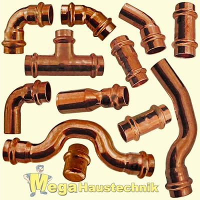 Press-Fittings für Kupferrohr mit V + SC Kontur wie Viega Profipress ...
