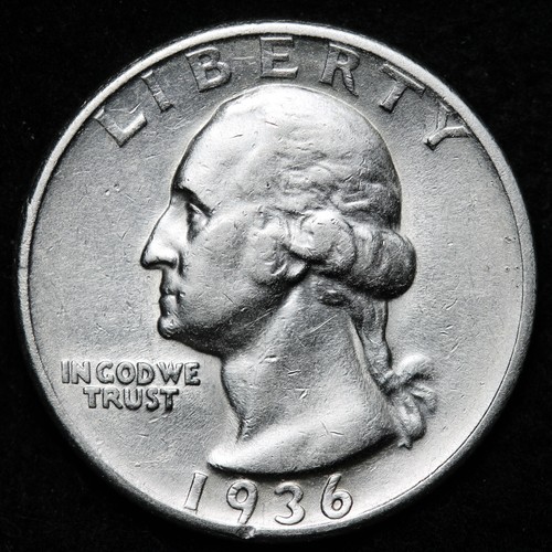 1936-D Washington Silver Quarter AU+/UNC E290 WACUJ | eBay