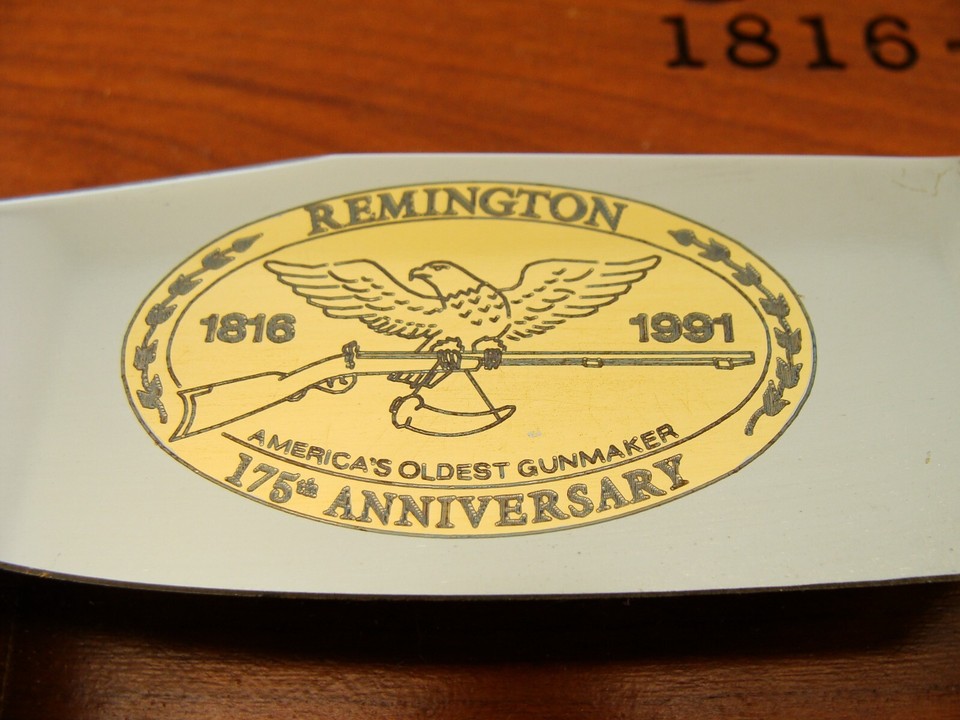 VINTAGE REMINGTON KNIVES USA 175 ANNIVERSARY RH33 C FIXED BLADE HUNTING ...