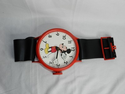Vintage Mickey Mouse ELGIN Watch Shape Wall Novelty Clock 38" Missing ...