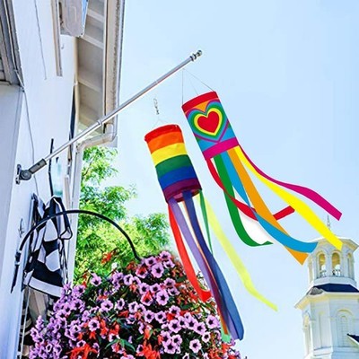 Outdoor For rainbow Wind Socks 2pcs Wind Direction Bags for Garden ...