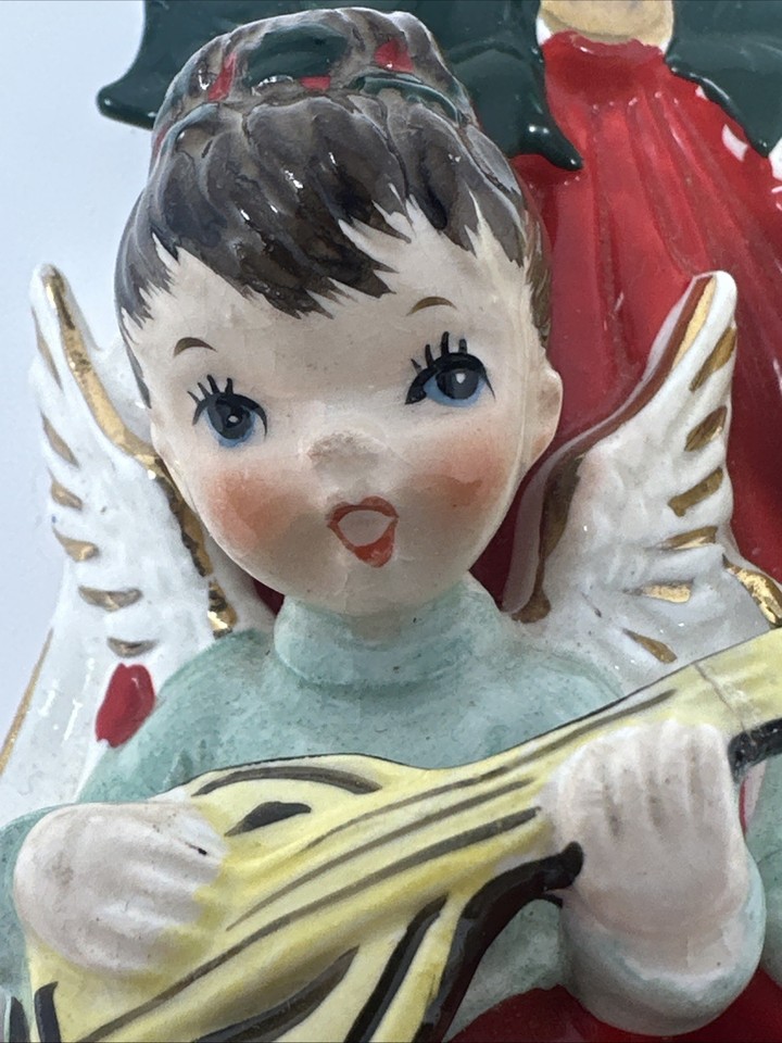 VTG NAPCO Christmas Angels Wall Hanging Porcelain-1956-HTF Piece ...