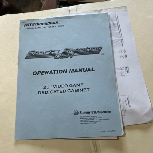 Original Sports Shooting Usa Atomiswave Sammy arcade Video game owners ...