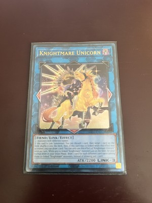 Ultimate Rare - Alt Art - Knightmare Unicorn RA01-EN043 1st Edition NM ...