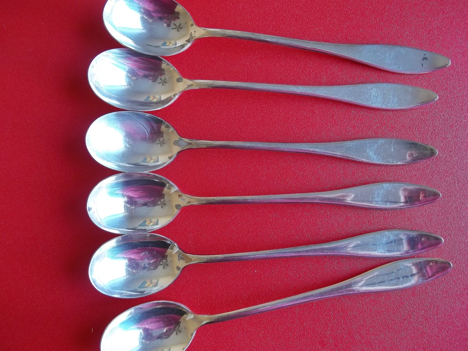 Elegant silverware,W.R. silver plated long dessert/cocktail spoons, set ...