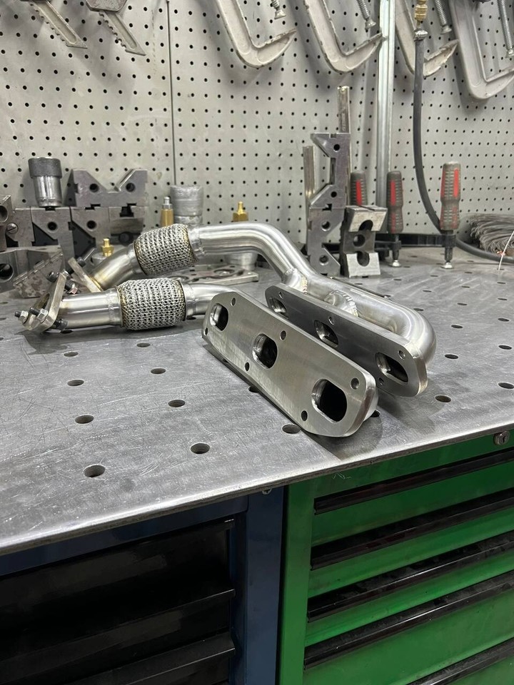 Exhaust manifold OM 642 Ready-made set left and right side | eBay