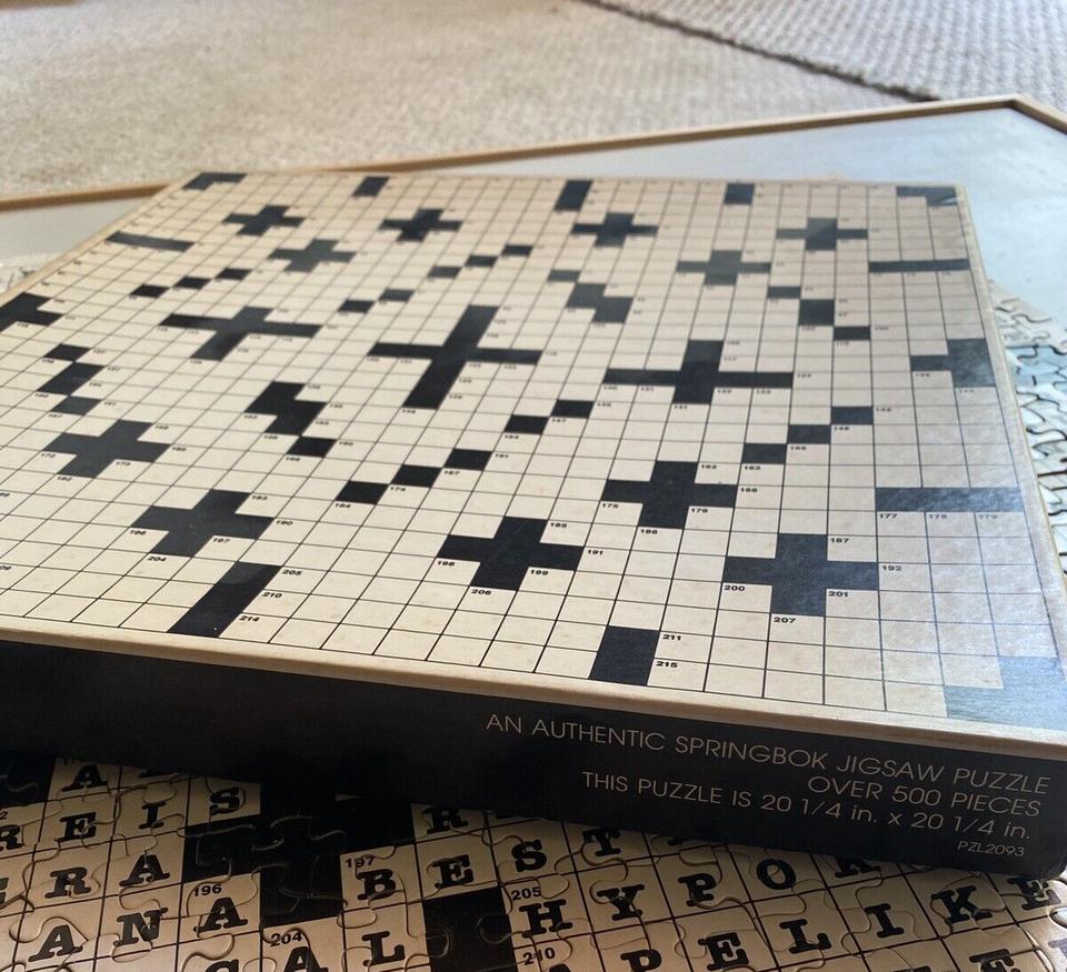 Vintage Springbok Double Dilemma Crossword Jigsaw Puzzle PZL2093 NO ...
