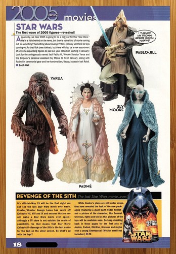 2005 Star Wars Revenge of the Sith Figures Print Ad/Poster Padme Yarua ...