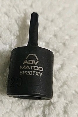 Matco Tools ADV 3/8" DRIVE T20 TORX® IMPACT SOCKETBp20txv (A) | eBay