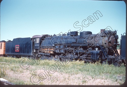 Original Slide- CBQ Burlington Steam #4000 Stored In 1950s | eBay