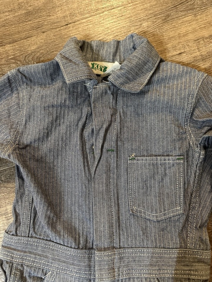 Vintage Key Imperial Coveralls Jumpsuit Youth Size 6 Striped Train ...
