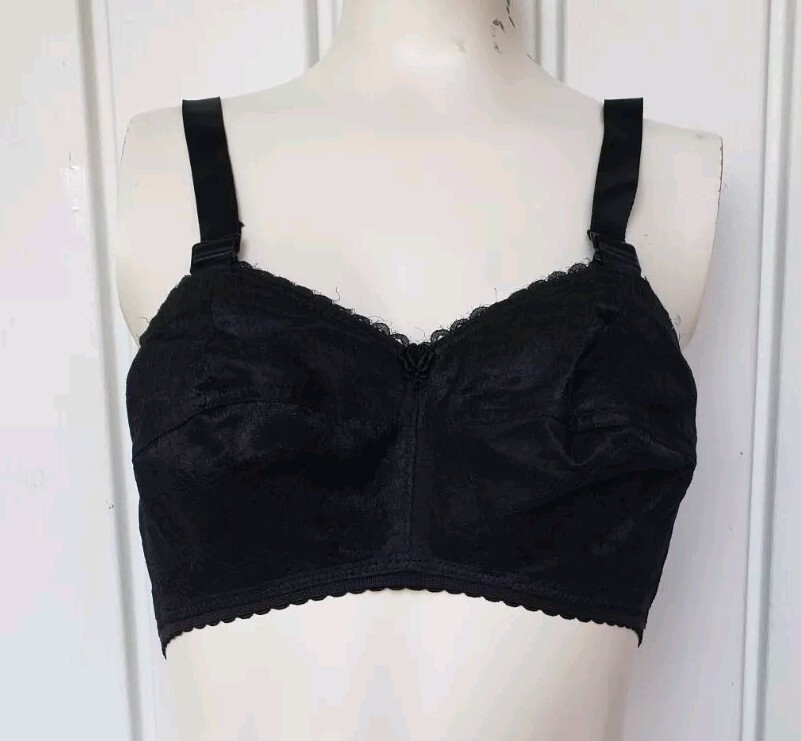 Ardyss Angel Bra Size 30F Black Full Coverage Lace Wireless Support NEW ...