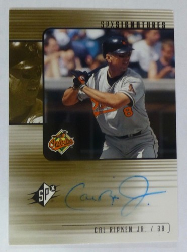 2000 - UPPER DECK - SPX SIGNATURES - CAL RIPKEN JR. - AUTOGRAPHED CARD ...