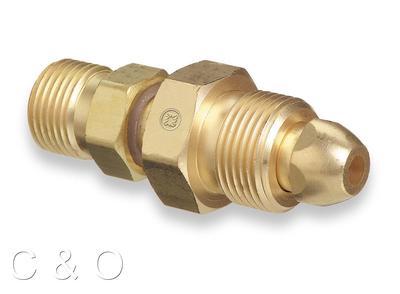 WESTERN # 810 CYLINDER ADAPTOR CGA-580 to CGA-320 - ARGON TANK to CO2 ...