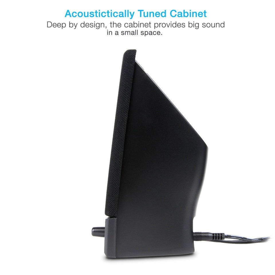 Cyber Acoustics Multimedia 2.0 Dynamic Computer Speaker System Space ...