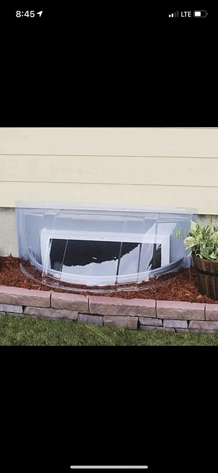 39 In. Round Bubble Plastic Window Well Cover Rain Snow Debris Pest ...