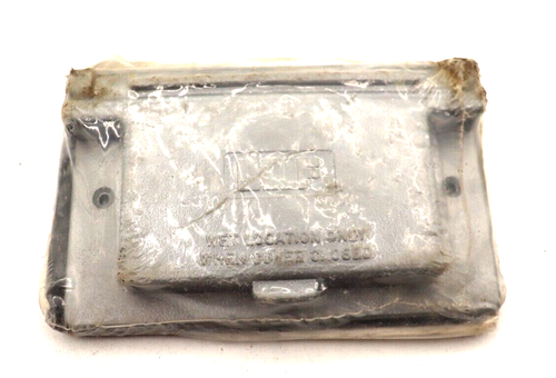 BWF FG-1DCV Horizontal GFCI Cover, 1-Gang, Gray Die-Cast Metal ...