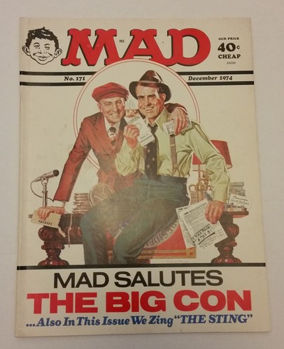 Mad magazine December 1974 #171 The Big Con Nixon cover. Like New ...