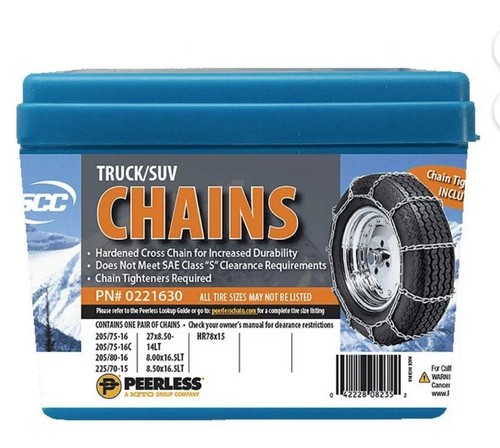 Peerless Chain Truck / SUV Tire Chain Snow Tire Chains 0221930 | eBay