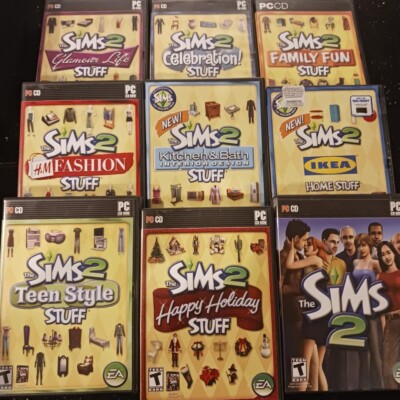 The Sims 2 PC CD ROM Lot Of 9 Original plus 8 expansions | eBay