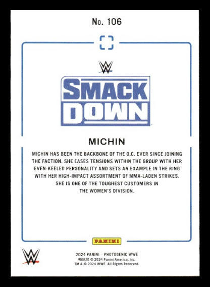 2024 Panini Photogenic WWE #106 Michin | eBay
