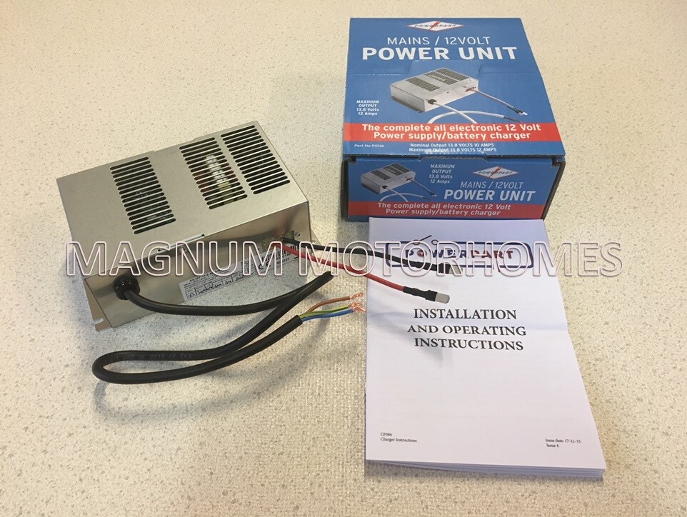 Caravan Mains 12volt Power Supply & Battery Charger 10Amp PowerPart ...